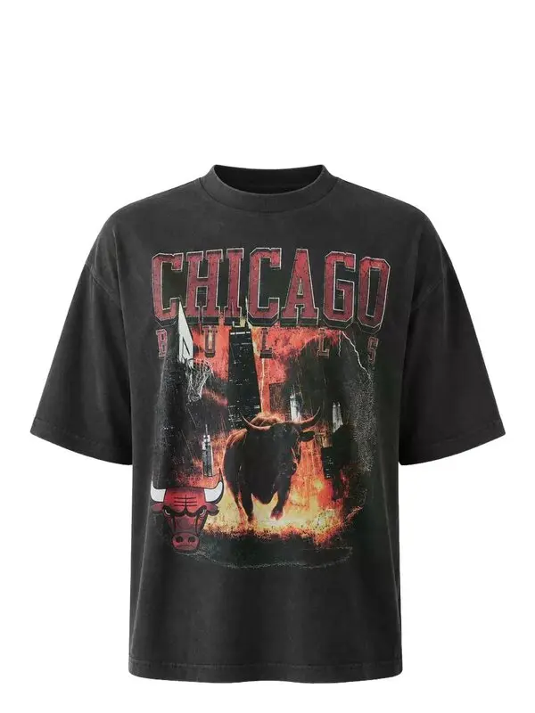 New Era Chicago Bulls Graphic-print T-shirt - Grey