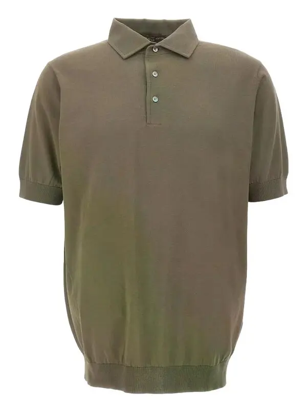 FILIPPO DE LAURENTIIS Short-sleeve Polo Shirt - Green
