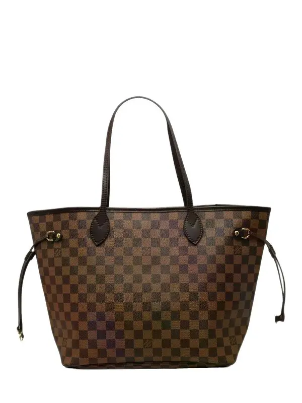 LOUIS VUITTON Damier Ebene Neverfull Mm Tote Bag - Brown