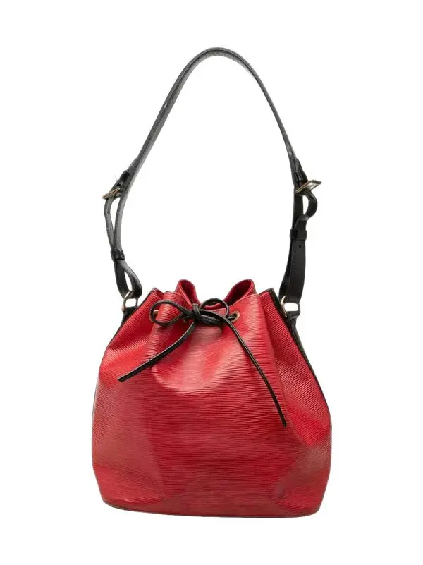 LOUIS VUITTON 1996 Epi Petit Bicolor Noe Bucket Bag - Red