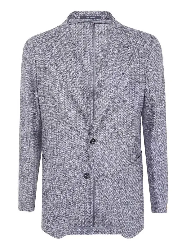 Tagliatore Single-breasted Wool Blazer - Grey