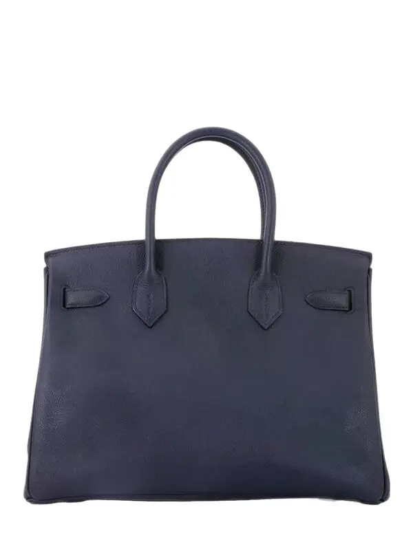 Hermès Birkin Handbag Epsom With Gold Hardware 30 Satchel - Blue