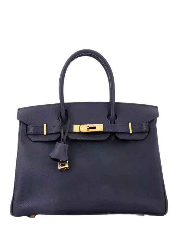 Hermès Epsom Birkin 30 Satchel - Blue
