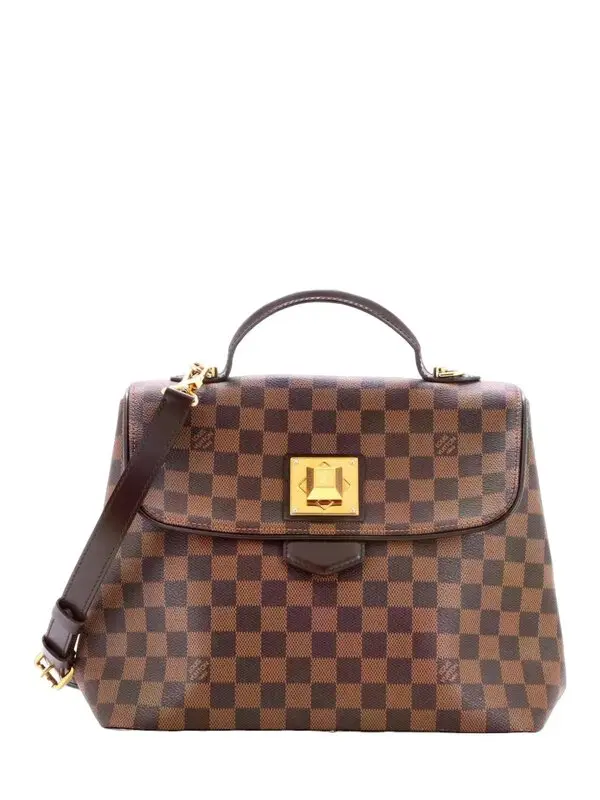 LOUIS VUITTON Bergamo Damier Mm Satchel - Brown