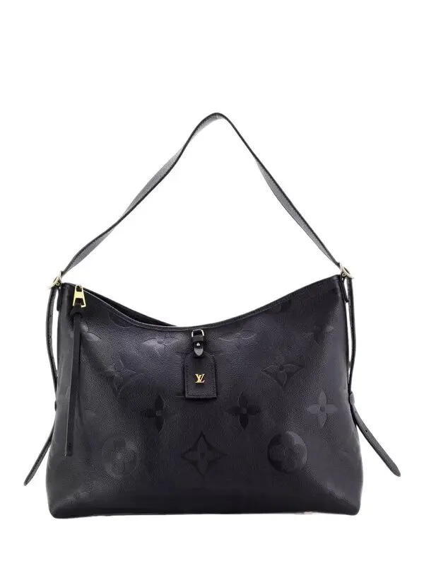 LOUIS VUITTON Carryall Monogram Empreinte Giant Mm Hobo Bag - Black