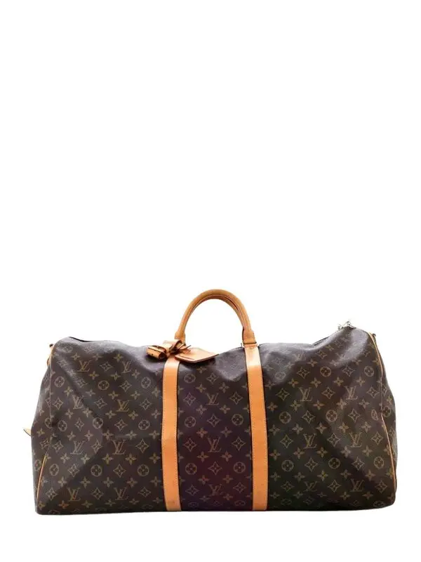 LOUIS VUITTON Keepall Bandouliere Monogram Canvas 60 Travel Bag - Brown
