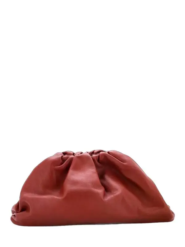 Bottega Veneta Leather Teen Clutch Bag - Brown