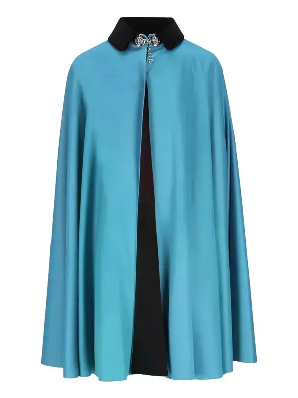 IL TABARRO Fenice Chain-link Cape - Blue