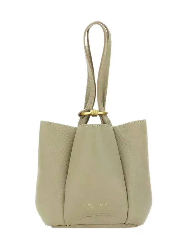 GIANNI CHIARINI Pebble-effect Leather Tote Bag - Neutrals