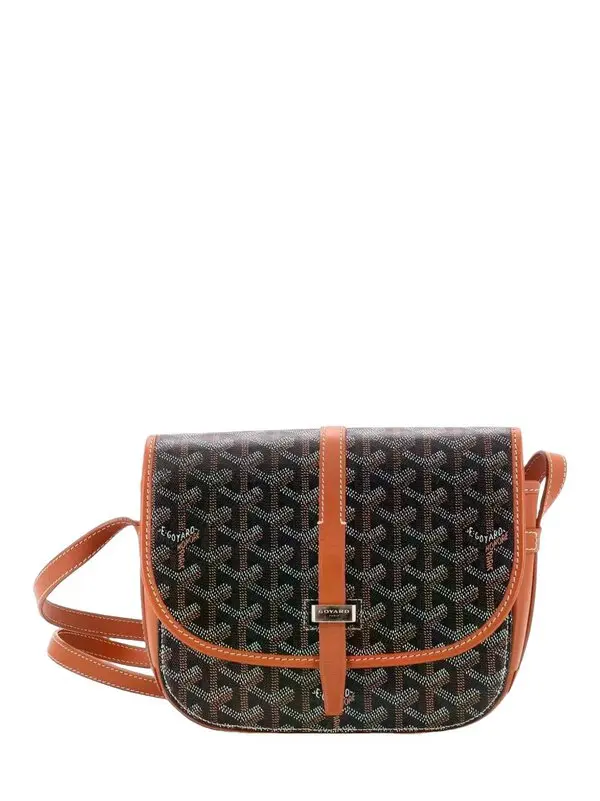 Goyard Belvedere Ii Messenger Bag Coated Canvas Pm Cross Body Bag - Brown