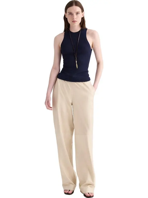 TWP Viscose Silk Port Tank - Midnight