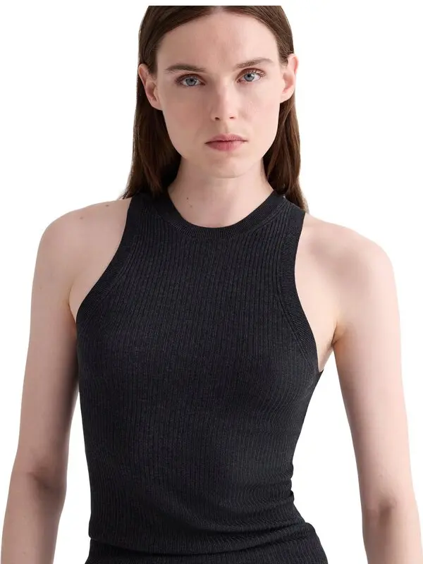 TWP Viscose Silk Port Tank - Stretch Limo