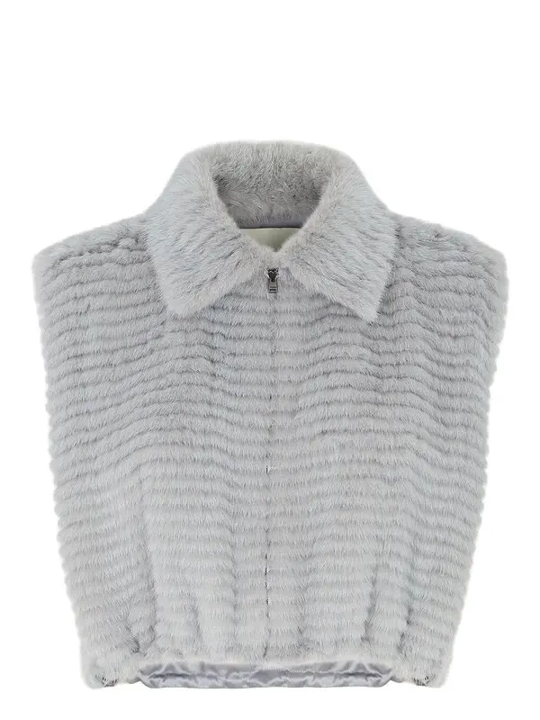 Fendi Mink Gilet - Grey