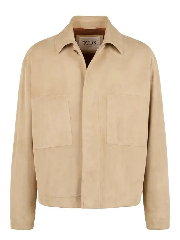 TOD'S Pashmy Suede Jacket - Beige