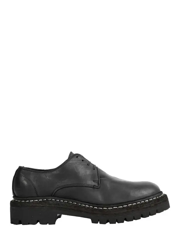 Guidi Classic Derby Shoes - Black