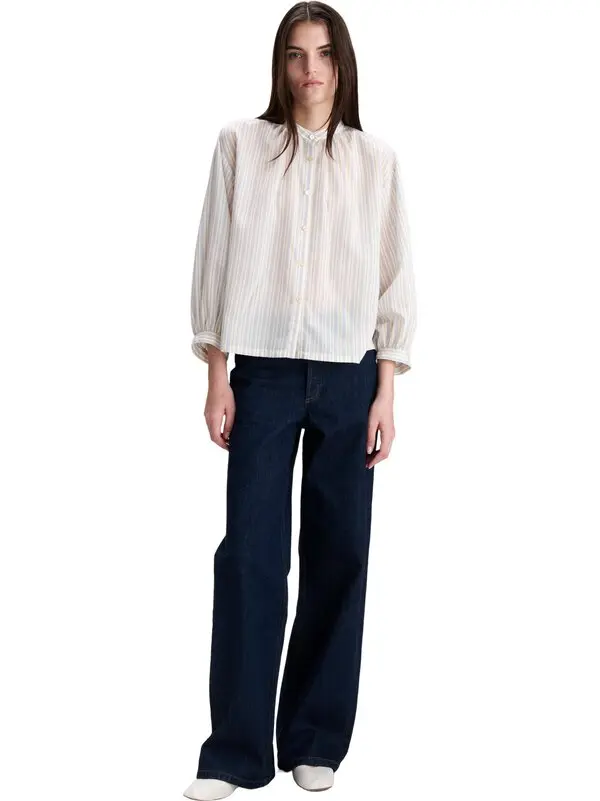 A.p.c. Bela Blouse Standard Up Collar Blouse - Ecru