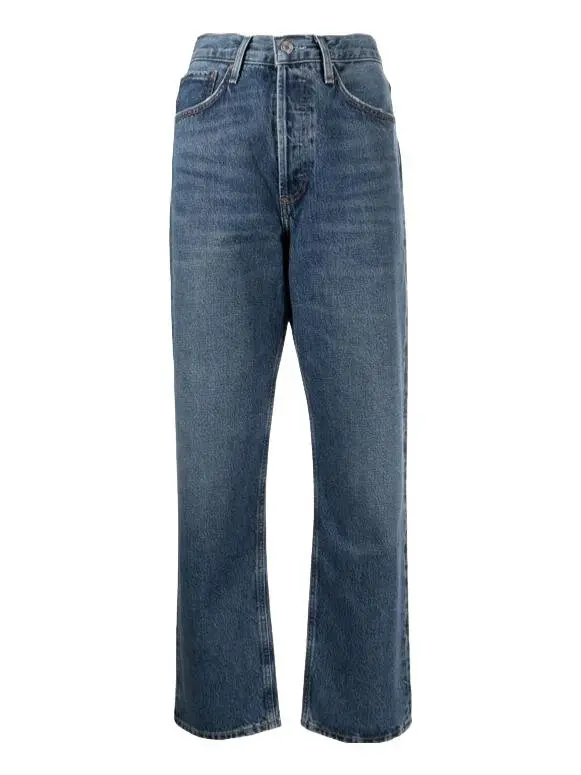 AGOLDE 90's Wide-leg Organic Cotton Jeans - Blue
