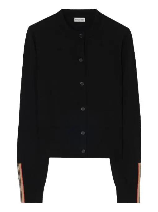 Burberry Wool Cardigan - Black