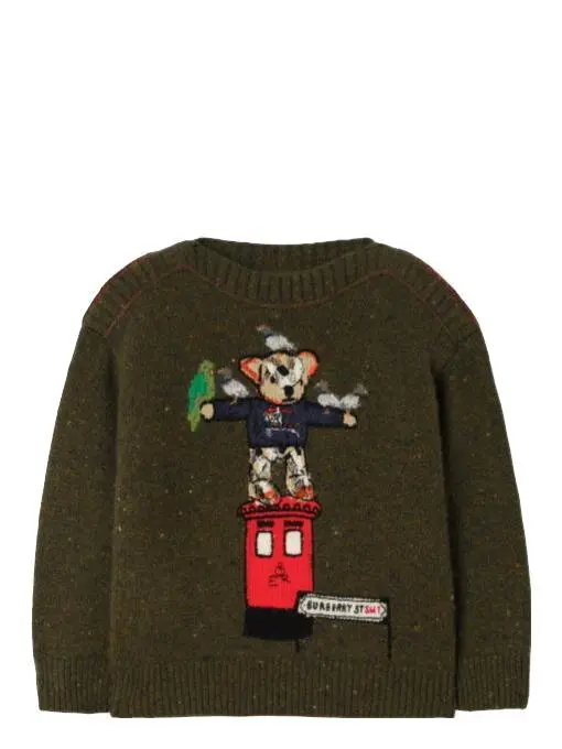Burberry Postbox Bear Wool Cashmere Sweater - Rodengreen