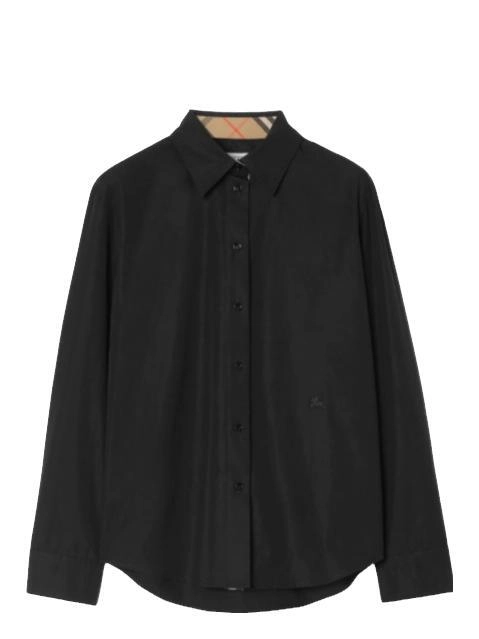 Burberry Classic Fit Cotton Poplin Shirt - Black