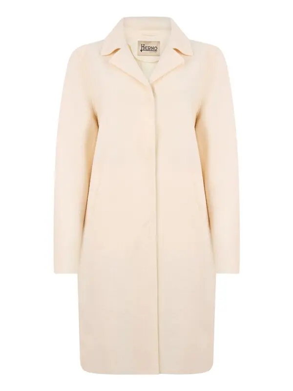 Herno Wool Coat - White
