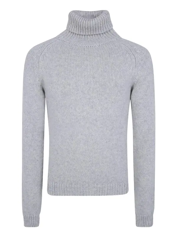 TOM FORD High Neck Knitted Jumper - Silver Moon
