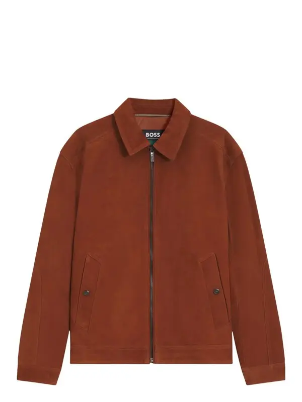 Hugo Boss X Aston Martin Suede Jacket - Brown