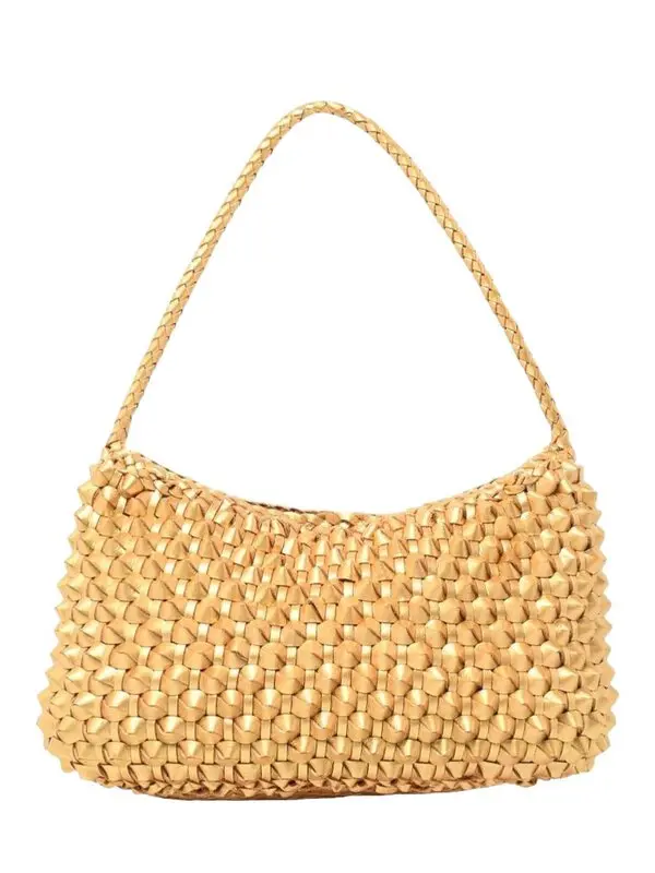 Dragon Diffusion Woven-detail Handbag - Gold