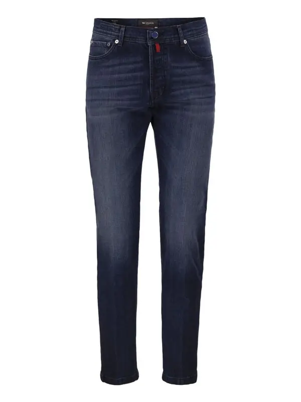 Kiton Five-pocket Stretch Denim Jeans - Black