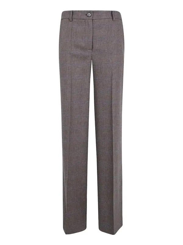 P.a.r.o.s.h Checked Tailored Trousers - Black