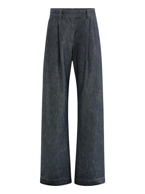 Brunello Cucinelli Sparkling Monili Denim Trousers - Black