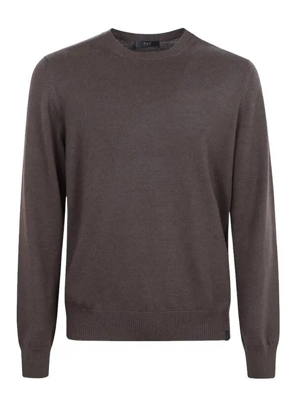 FAY Crew-neck Sweater - Black