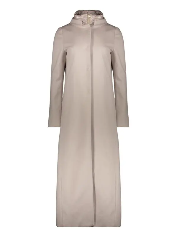 Herno Padded-collar Cashmere Overcoat - Nude