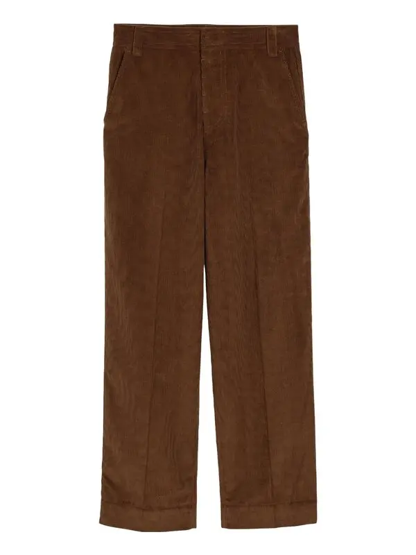AMI Paris Casual Trousers With Belt Loops - Chocolate