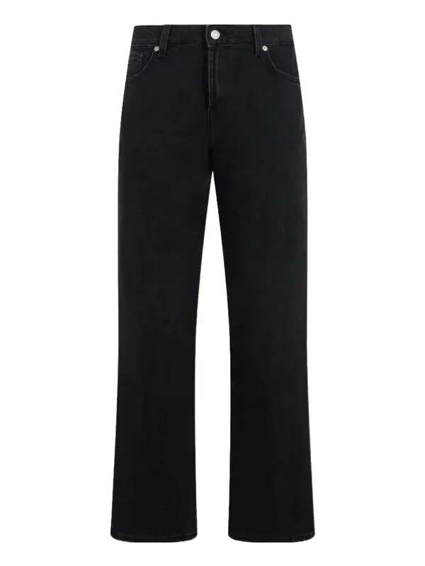 7 For All Mankind Straight-leg Denim Jeans - Black
