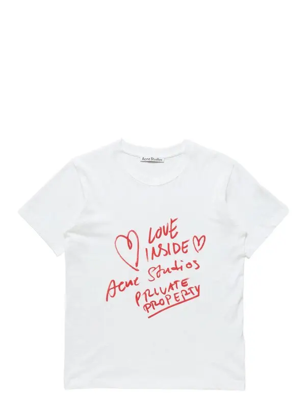 Acne Studios Graphic T-shirt - White