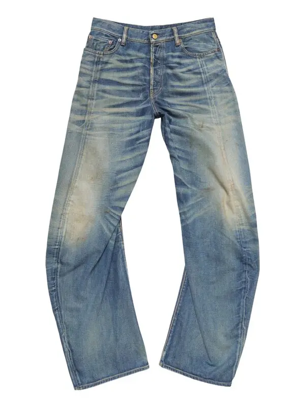 Acne Studios Loose-fit Twill Denim Jeans - Medium Blue