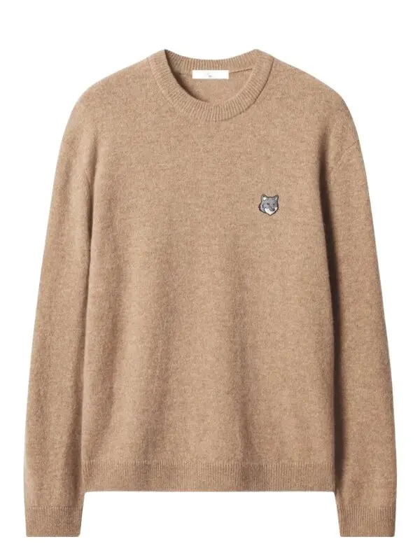 Maison Kitsuné Long-sleeved Sweater - Brown