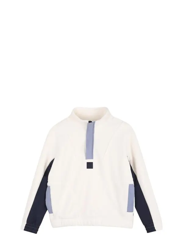 Hugo Boss High-neck Long-sleeved Sweatshirt - Ivory