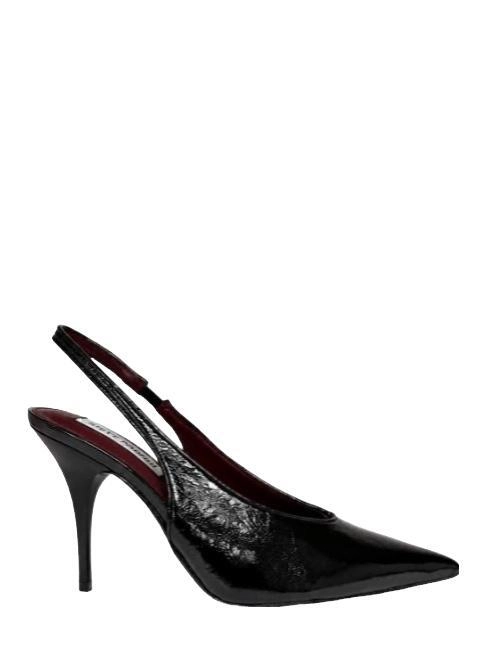 Steve Madden Pointed-toe High-heeled Slingback Sandals - Black