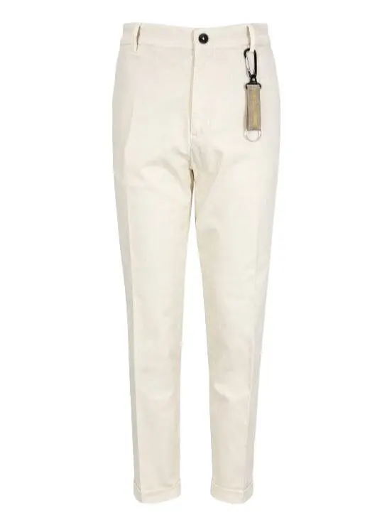 MANUEL RITZ Casual Trousers - White