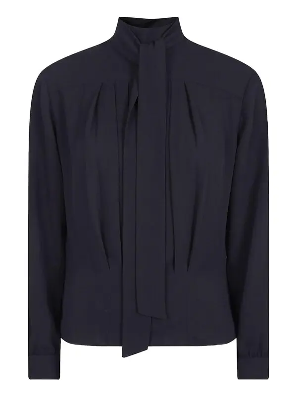 N.21 Tie-neck Blouse - Black