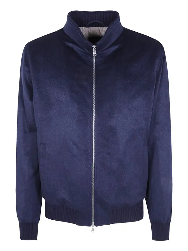 BARBA NAPOLI Fox' Jacket - Blue