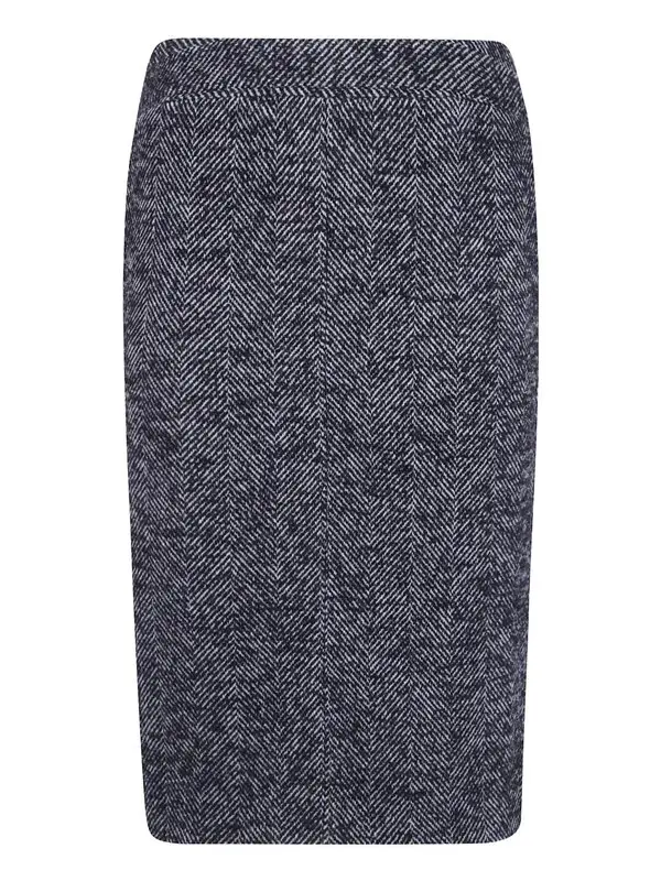 N.21 Twill Midi Skirt - Black