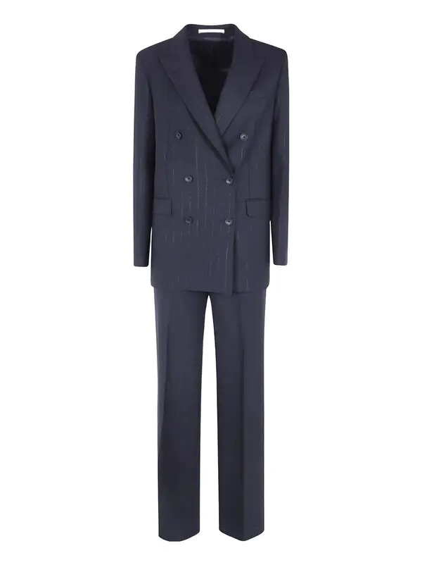 Tagliatore Long-sleeved Suit - Black