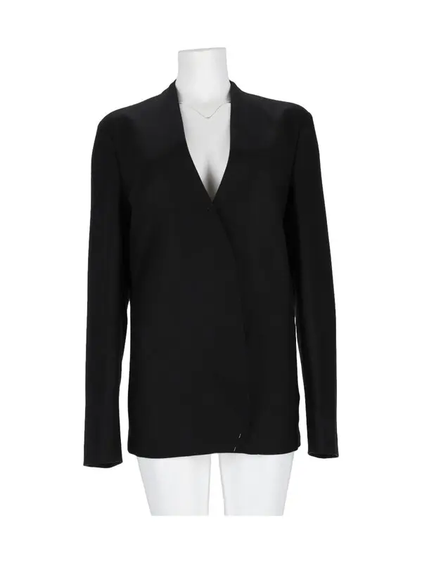 MAISON MARGIELA Wool Plain Jacket - Black