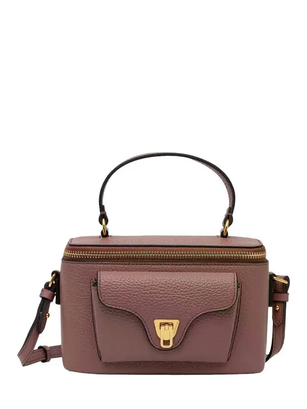 COCCINELLE Mini Beat Grainy Leather Shoulder Bag - Red