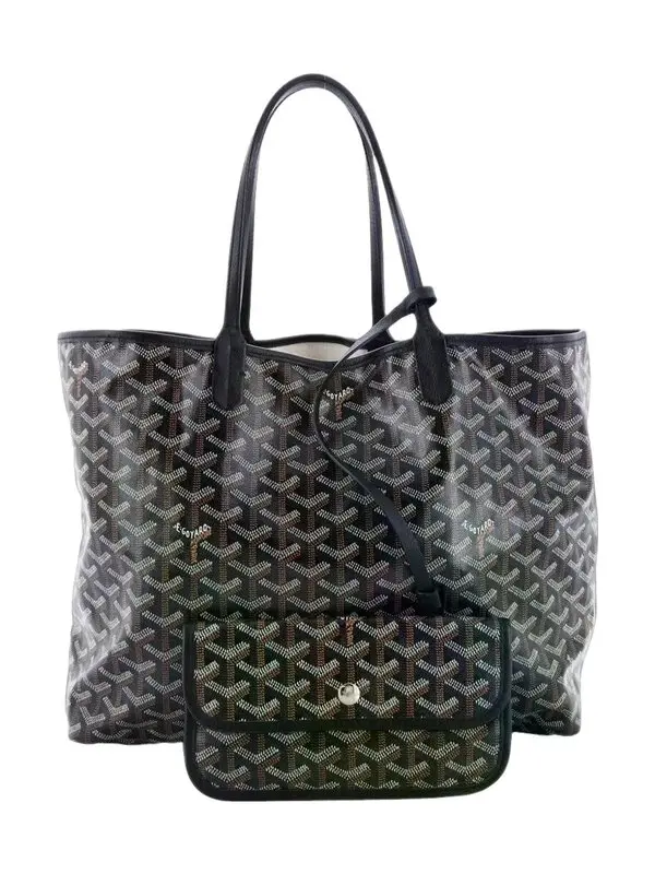 Goyard Saint Louis Coated Canvas Pm Tote Bag - Black