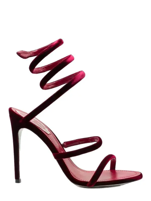Rene Caovilla Cleo Wrap-around Sandals - Red