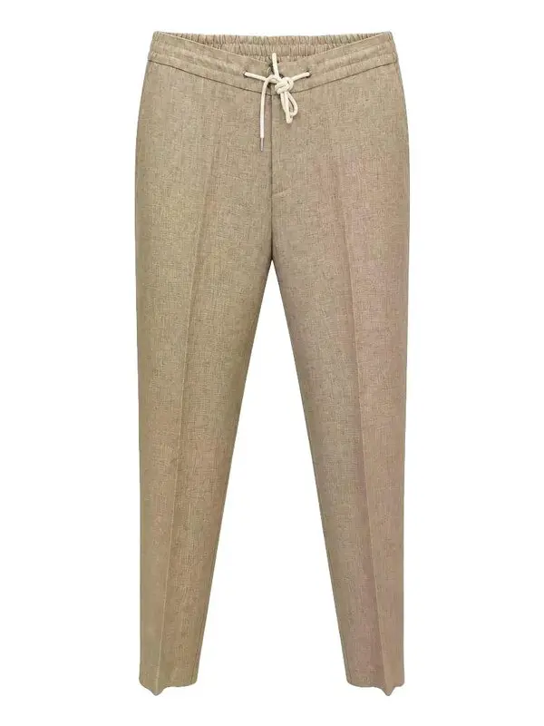 TOMBOLINI Drawstring-waistband Tapered Trousers - Neutrals